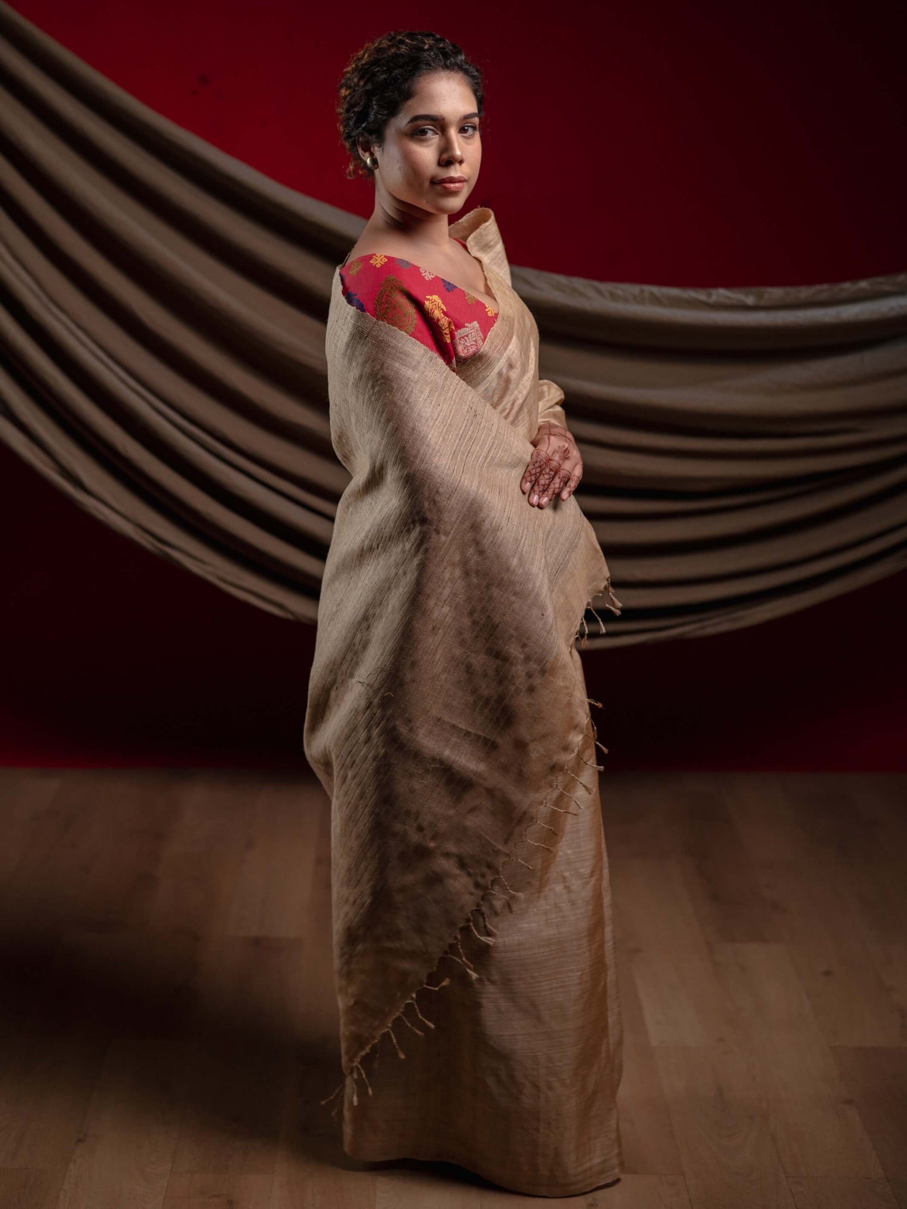 Purala Muga Silk Saree – The Silk Chamber
